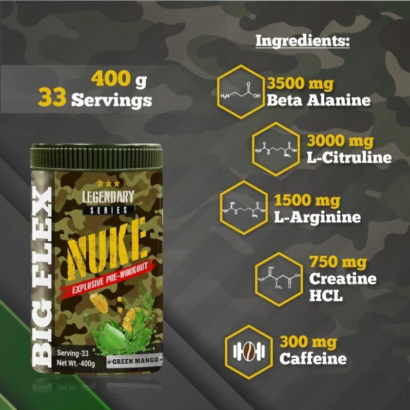 Big Flex Nuke Explosive 400gm - Workout Energy Store